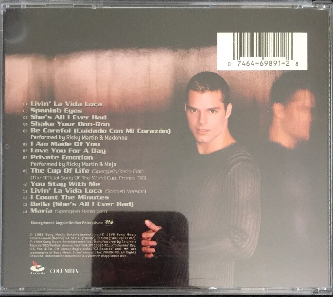 Ricky Martin [1999] by Ricky Martin (CD, May-1999, Columbia (USA ...