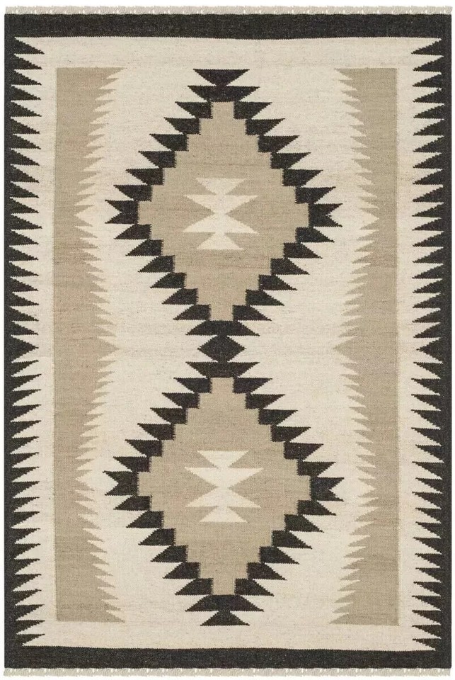 Mexican Wool Boho Rug Turkish Aztec Kilim Rug Handwoven Oriantal Rugs ...