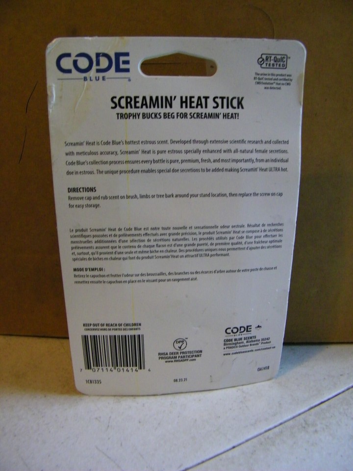 Code Blue OA1418 Screamin' Heat Stick | eBay