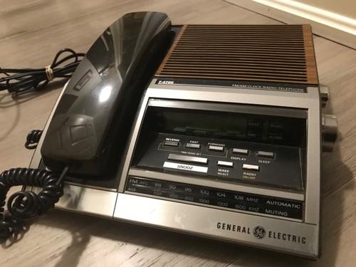 Vintage GE FM/AM Clock Radio Memory Telephone 7-4700B | eBay