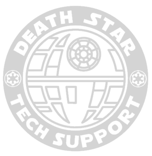 Death Star Tech Support Star Wars Galactic Empire High Quality Vinyl ...