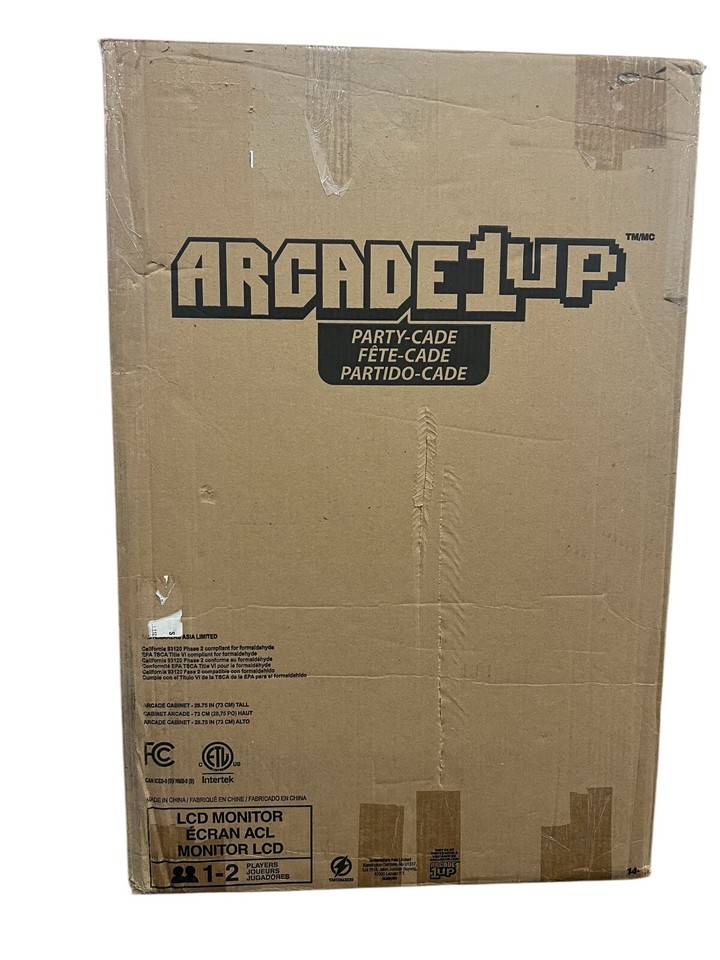 Arcade1Up Party-CADE Pac-Man PARTY-CADE 4-IN-1 Unused 17" LCD Original ...