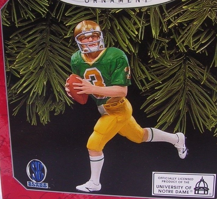 Hallmark Ornament 1998-Joe Montana-Notre Dame-Quarterback Joe Montana ...