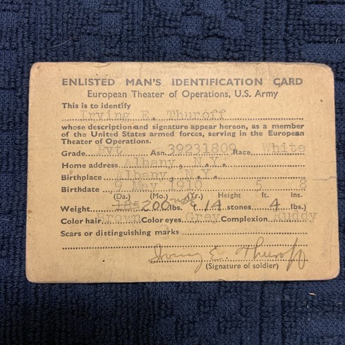 Rare WWII Memorabilia Army ID, Ration Card, & Notice To Appear For ...
