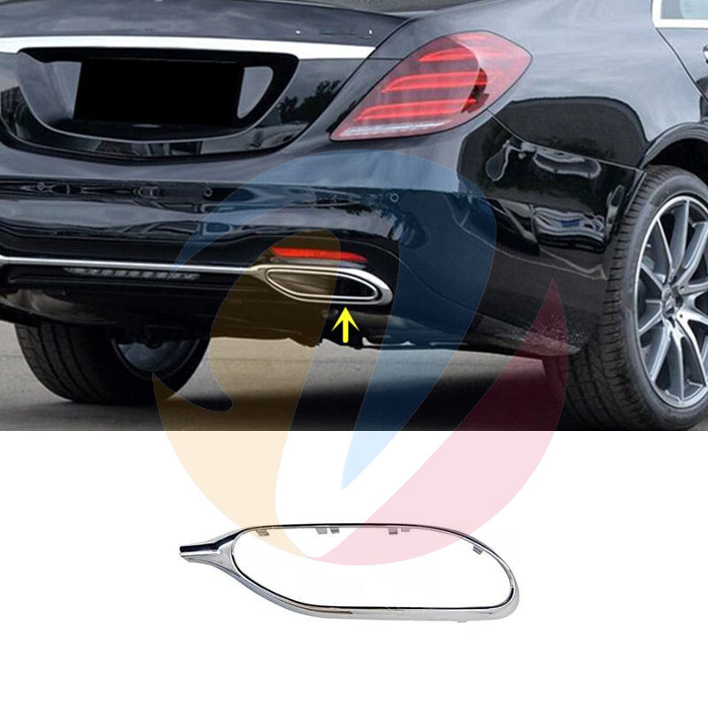 √ Chrome Rear Right Exhaust Frame Cover For Mercedes W222 S-Class ...
