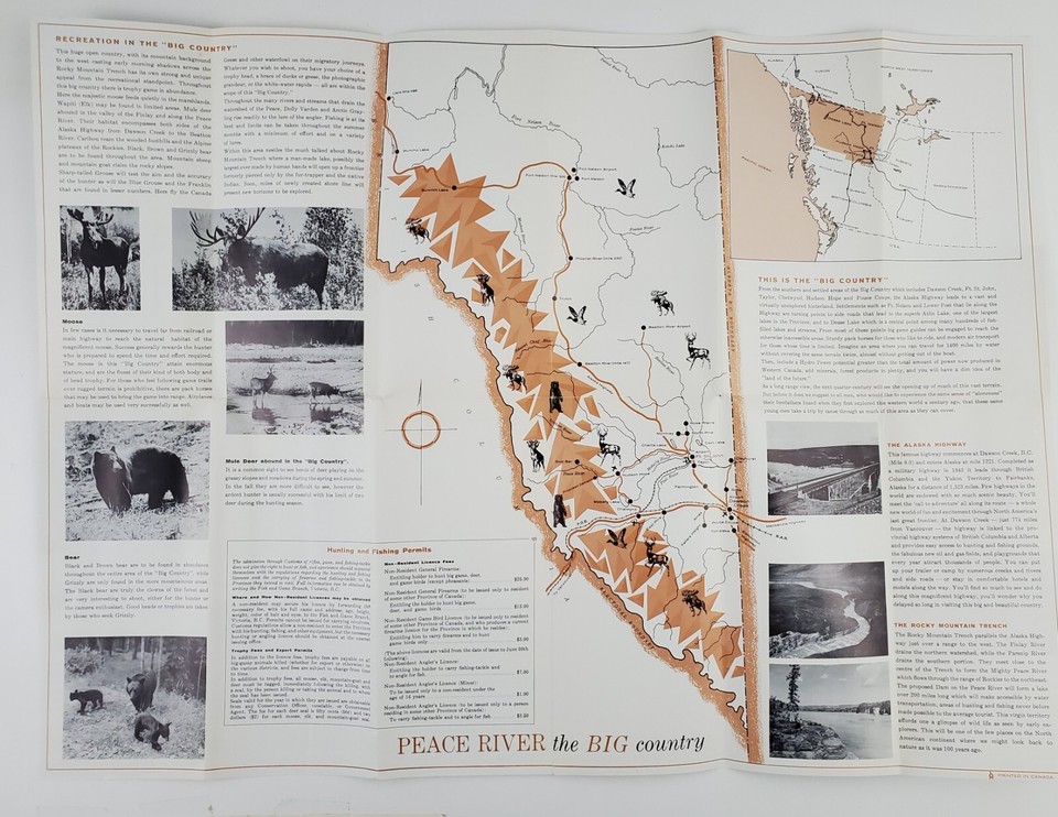 1960s Big Peace River Country British Columbia Canada Vintage Travel ...