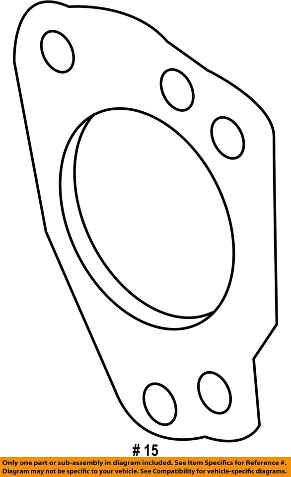 GM OEM 17-23 Sierra 2500 HD Turbocharger Components-Inlet Pipe Gasket ...