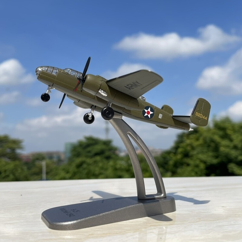 1:144 Scale Alloy Diecast Military Model B-25 Mitchell Bomber Fighter ...