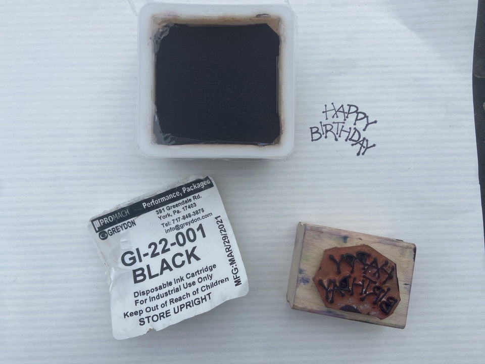 GI-22-001 Black Ink Stamp Cartridge | eBay