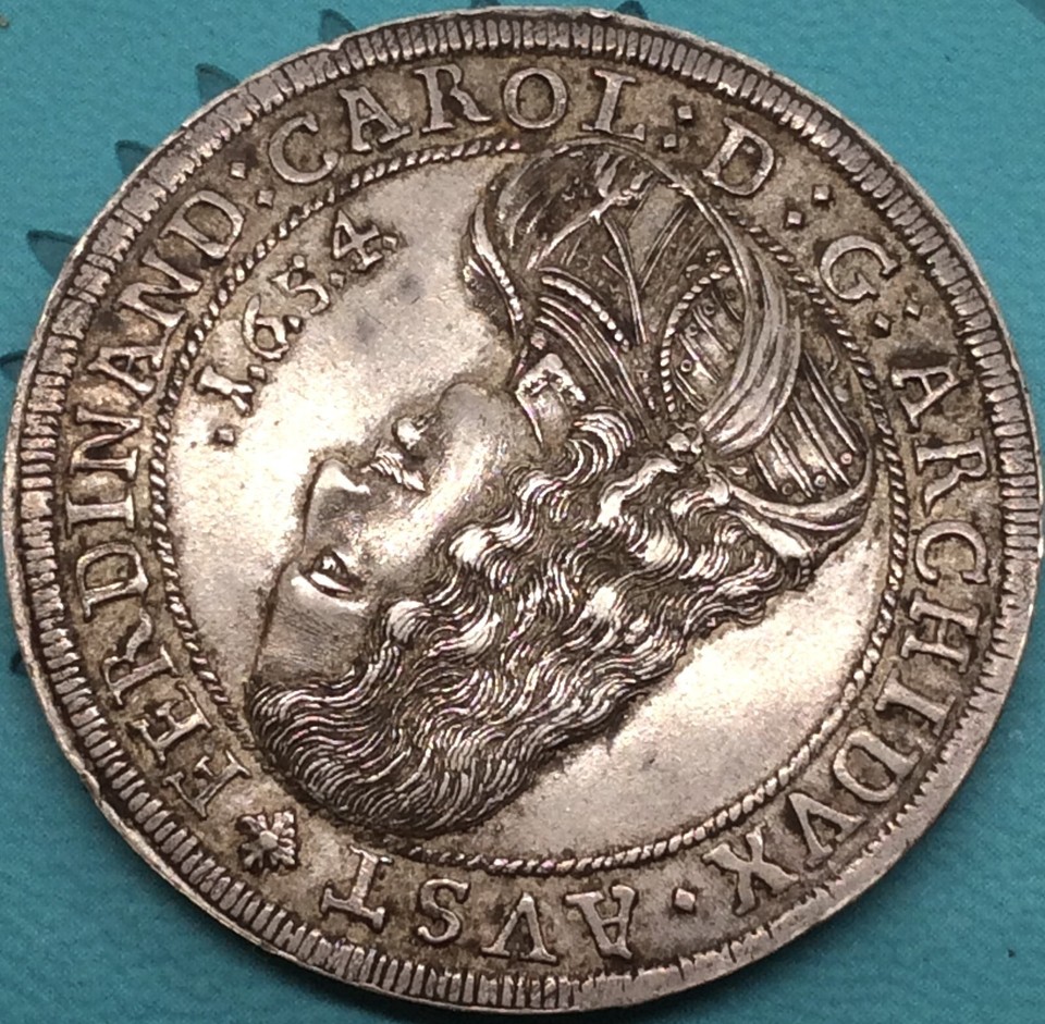 Austria Ferdinand Charles Thaler 1654 Hall Tyrol silver | eBay