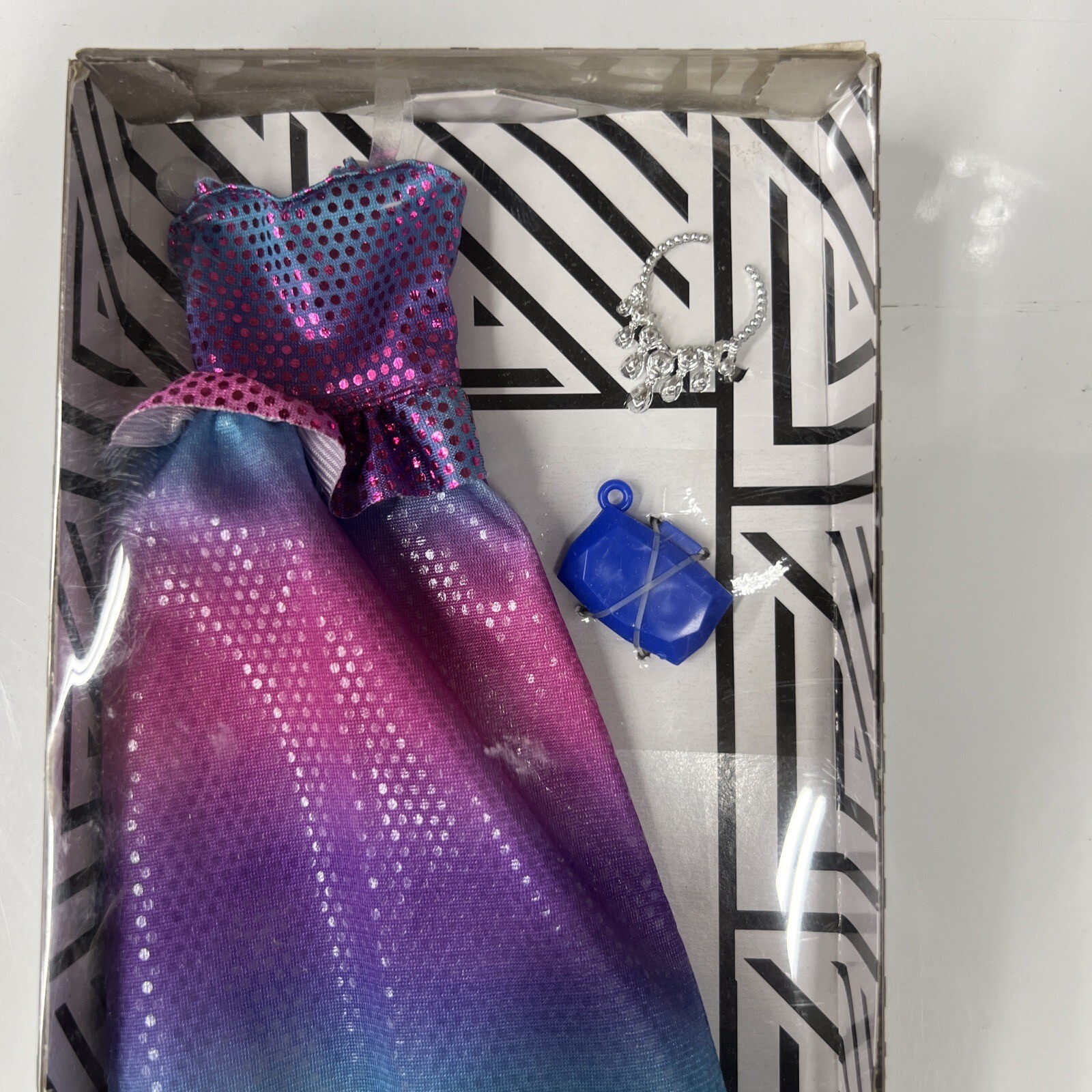 Barbie Complete Look Purple dress, Hang bag & Neckless FKT06 | eBay