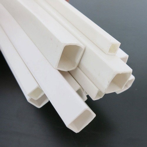 ABS Plastic Square Tube White Hollow Bar Tubings Model DIY Length 250mm ...