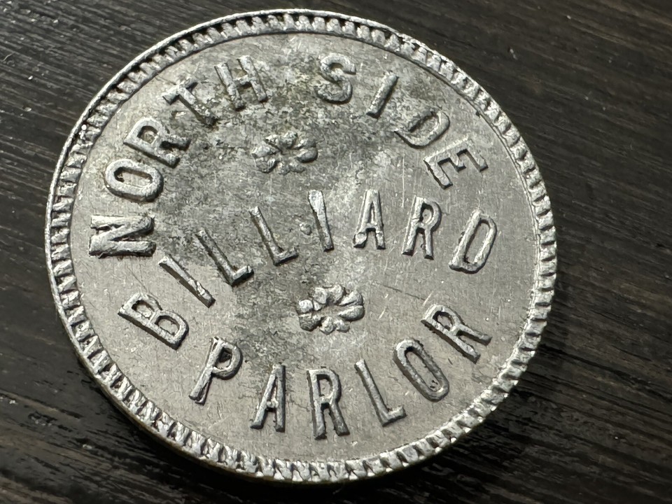 Antique Trade Token North Side Billiard Parlor Good For 5 Cents In ...