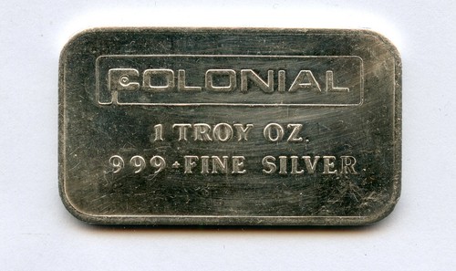 Colonial Engelhard 1 Troy Oz 999 Fine Silver Vintage Bar RARE - JP881 ...
