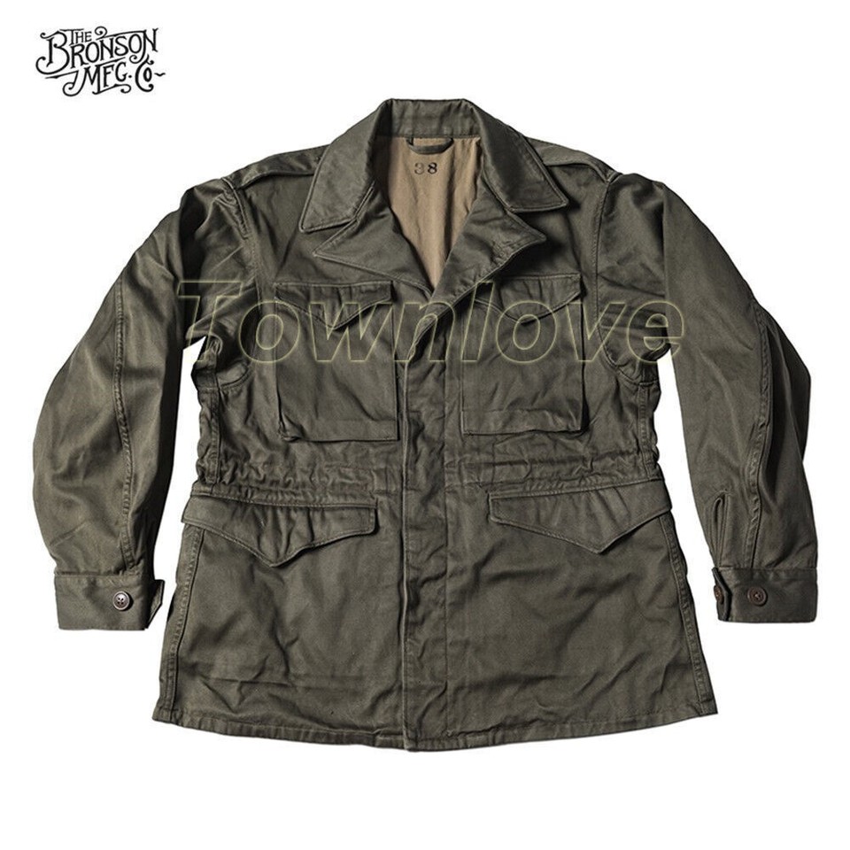 Bronson Mens Replica Military Uniform M43 Field Jacket US Army M-43 ...