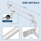 750lb VAN 3 Bar Van Roof Ladder Rack Heavy Duty Steel White CAR Top ...