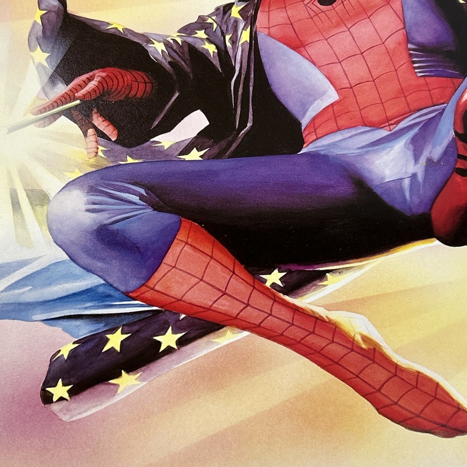 Spider-Man By Alex Ross Signed & Numbered Art Lithograph 417/750 Wizard ...