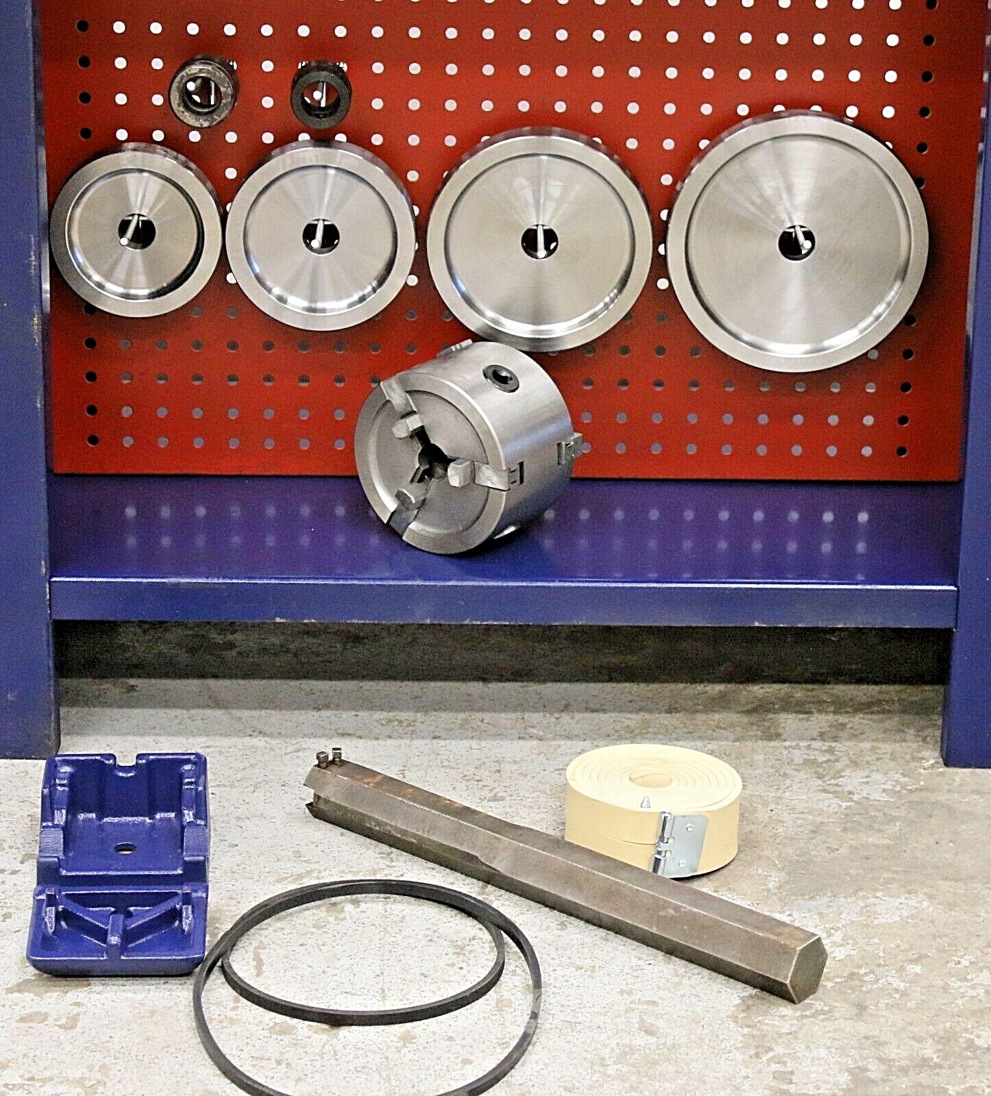 Ammco 4000 Disc & Drum Brake Lathe Loaded w/ 3-Jaw Double Chuck Adapter ...