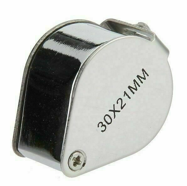 Jewellers Loupe Glass Jewellery Antiques Magnifier Hallmark Eye Lens 30 ...