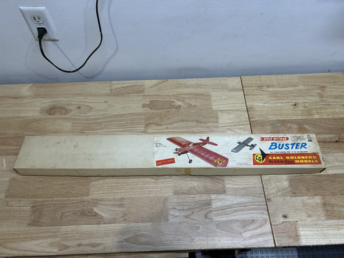 Vintage Control Line Model Airplane Kit Carl Goldberg Buster kit NOS | eBay
