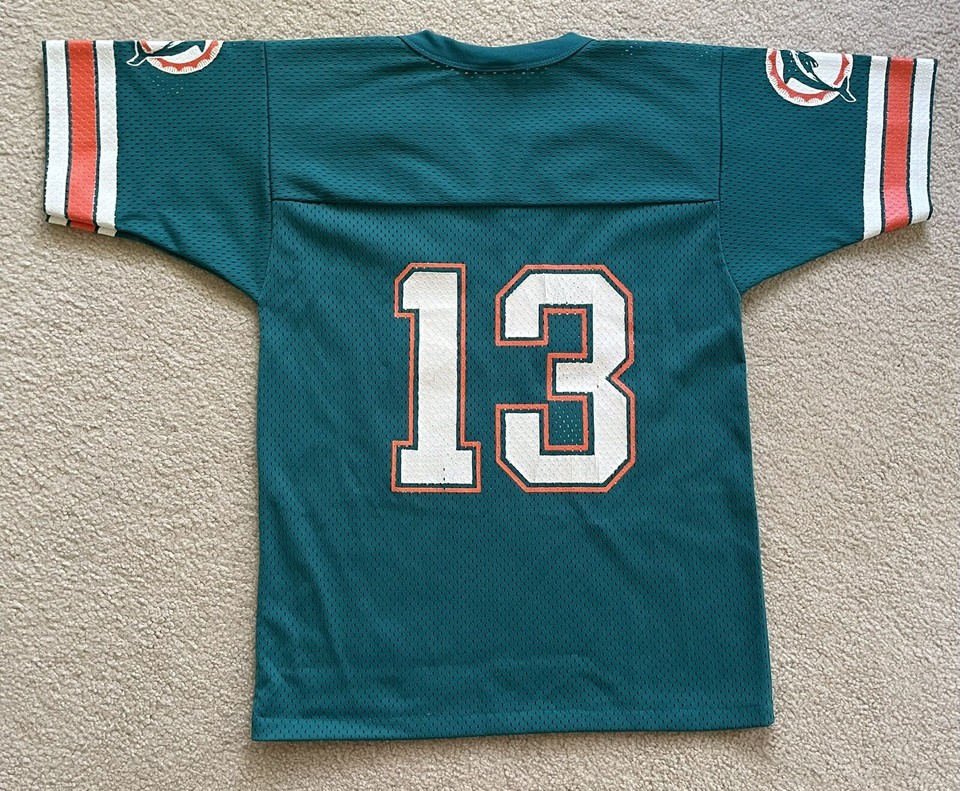 LOGO 7 Dan Marino #13 Miami Dolphins NFL Football Mesh Jersey - Youth L ...