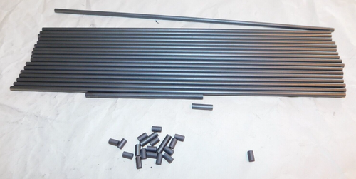 .180" X 12" Diameter Round Conductive Metal Graphite Motor Brush Rod ...