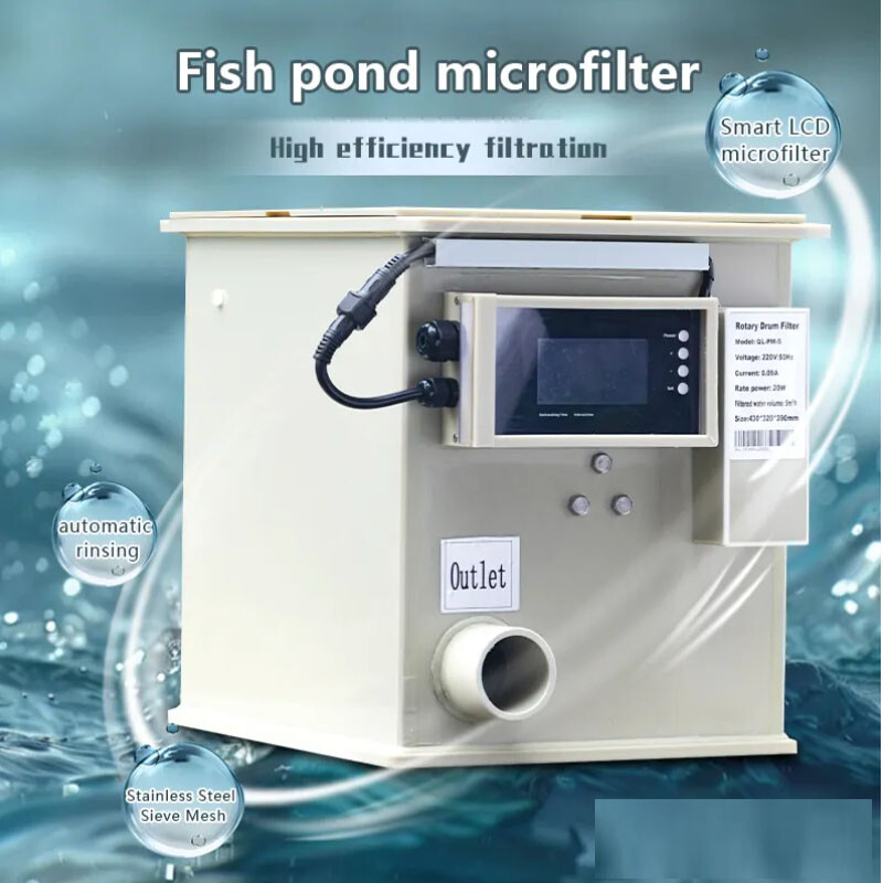 Garden Koi Fish Pond Drum Filter 10m3 Aquaculture Aquarium 5t Drum ...