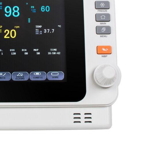 10" ICU Vital Signs Patient Monitor Multi-parameter ECG NIBP RESP TEMP ...