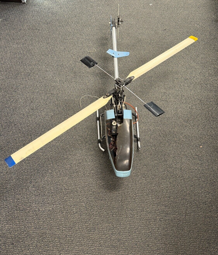 Vintage Hirobo Shuttle .30 Size RC Remote Control Helicopter w/ OS ...