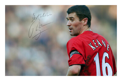 Roy Keane Signed A4 Autograph Photo Print Manchester United | eBay