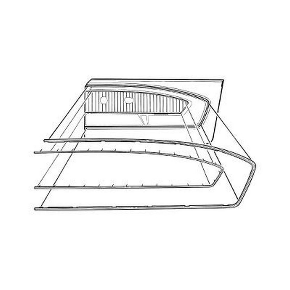 Scott Drake Door Interior Trim Panel - Scott Drake 65-66 Pony Door ...