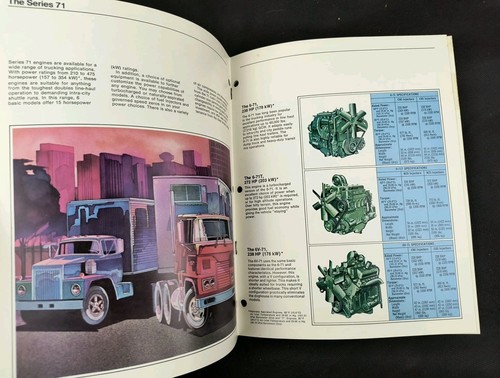 VINTAGE DETROIT DIESEL Engines Allison BROCHURE For Trucking ...