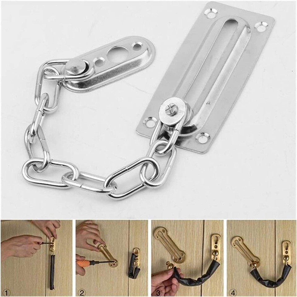 Heavy Duty Door Chain Lock Stainless Steel Anti-theft Door Lock ...
