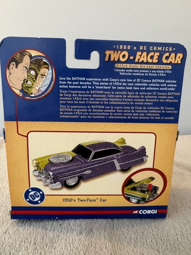 Batman DC Comics 1950's Two Face Car Diecast 1:43 Scale Corgi In Box | eBay