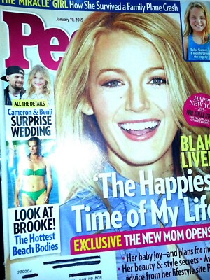 PEOPLE MAGAZINE January 19, 2015 BLAKE LIVELY Miracle Girl CAMERON ...