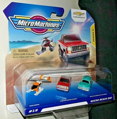 MICRO MACHINES 2021 SERIES 5 #19 CHEVROLET MICRO BEACH DAY WITH CHOPPER ...