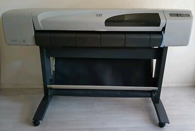 HP C7770B PLOTTER WITH STAND GRAY / BLUE LOGO WORKS! | eBay