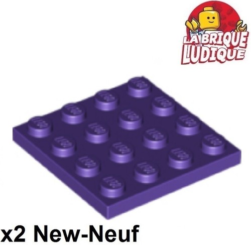 Lego - 2x Plate Flat 4x4 Violet/Dark Purple 3031 New | eBay
