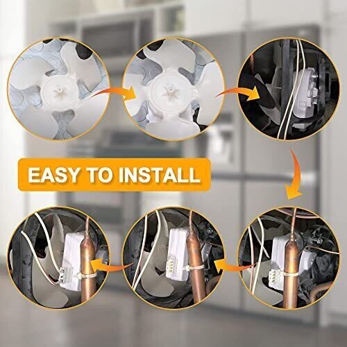 Condenser Fan Motor Kit Replaces WP2188874 udqr107w3 AP4318657 PS1957 ...