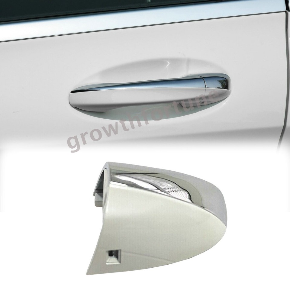 Front Left Driver Side Door Handle Cover Cap White For Mercedes-Benz ...