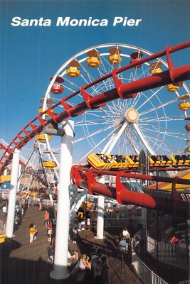 View of Pacific Parks Santa Monica West Coaster & Pacific Wheel Pier CA ...