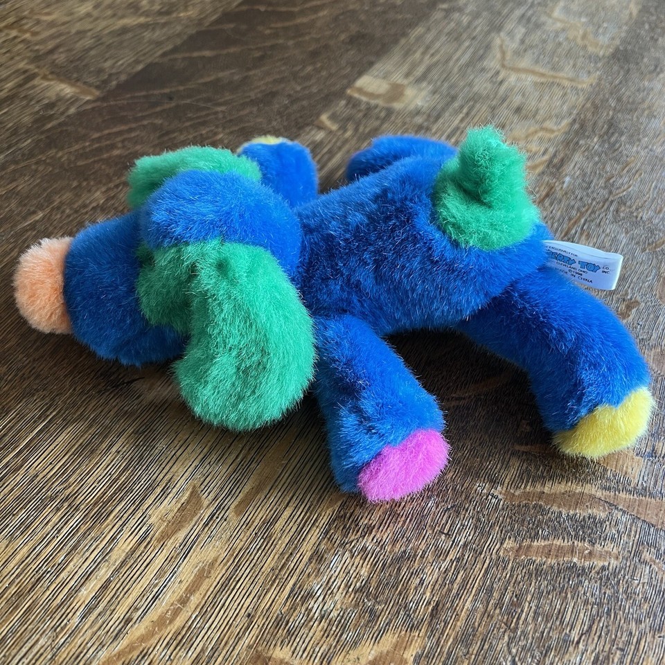 Vintage 1998 Liberty Toy Color Block Plush Dog Puppy | eBay