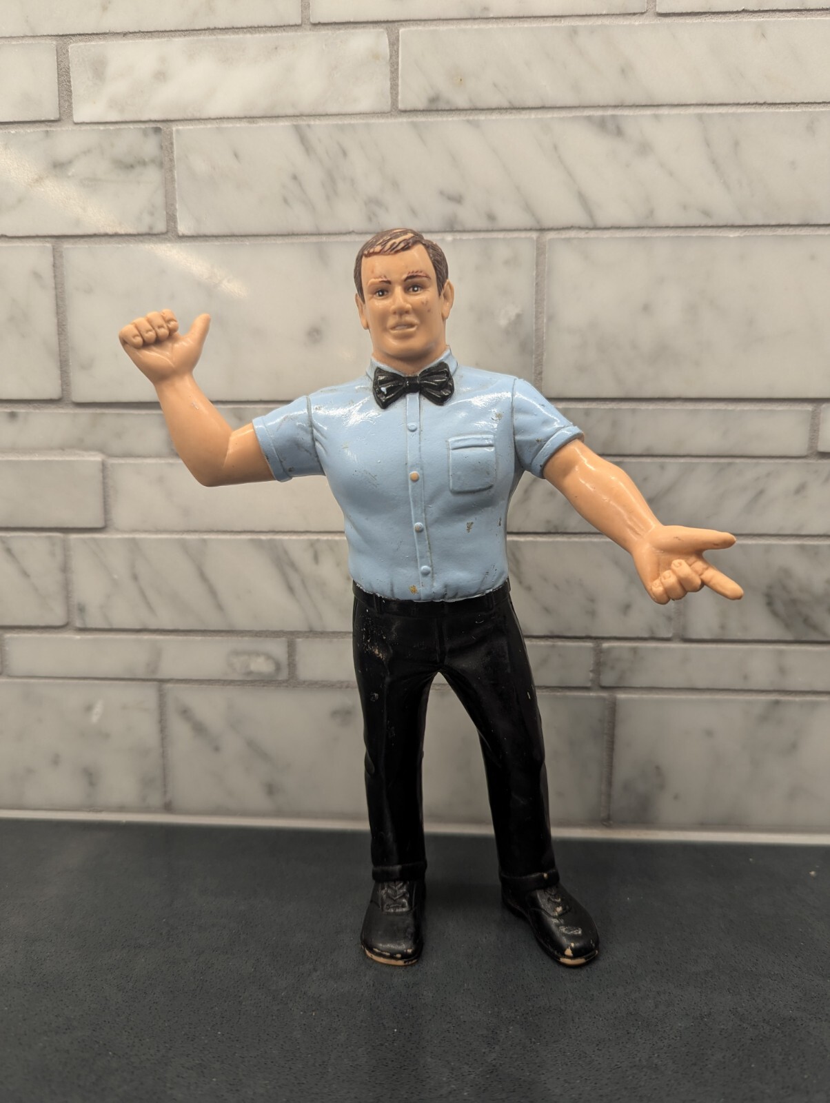 1987 LJN WWF Referee With Blue Shirt Wrestling Superstars Figure | eBay