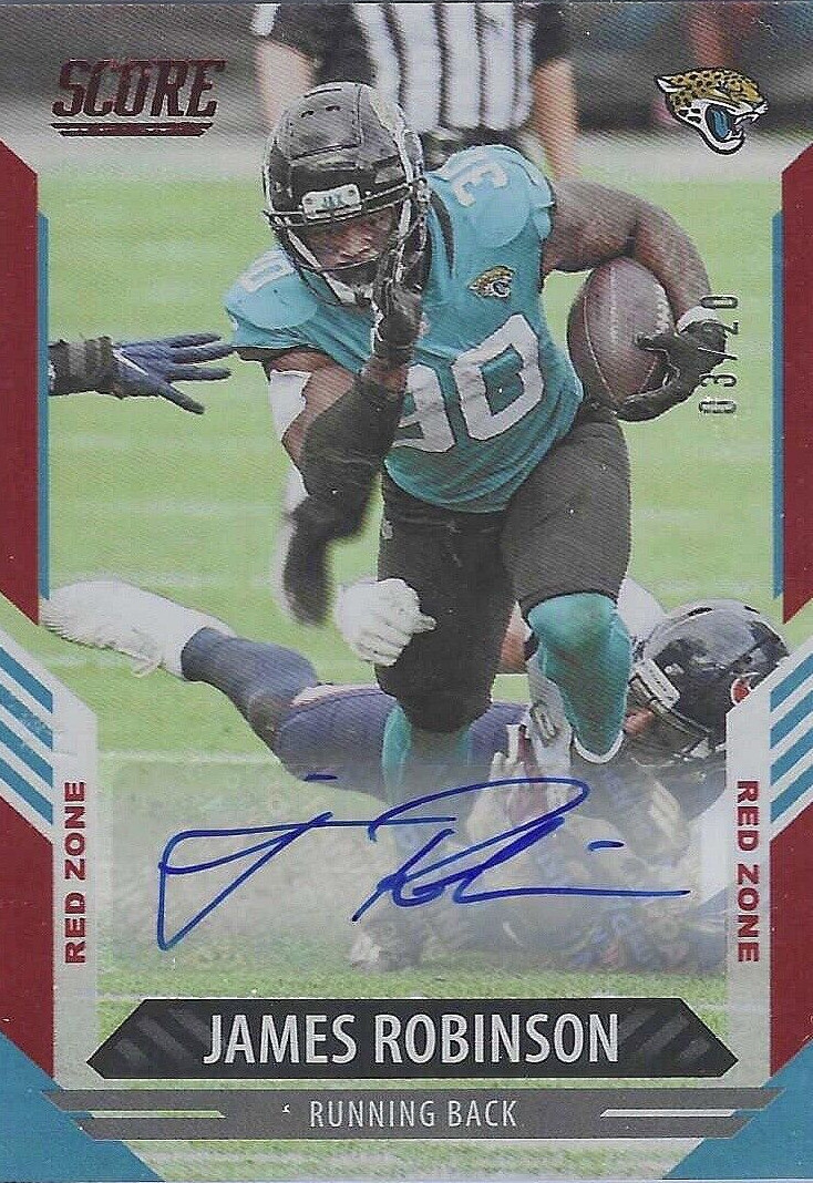 2021 Score - Red Zone Signatures #174 James Robinson /20 (AU) for sale ...