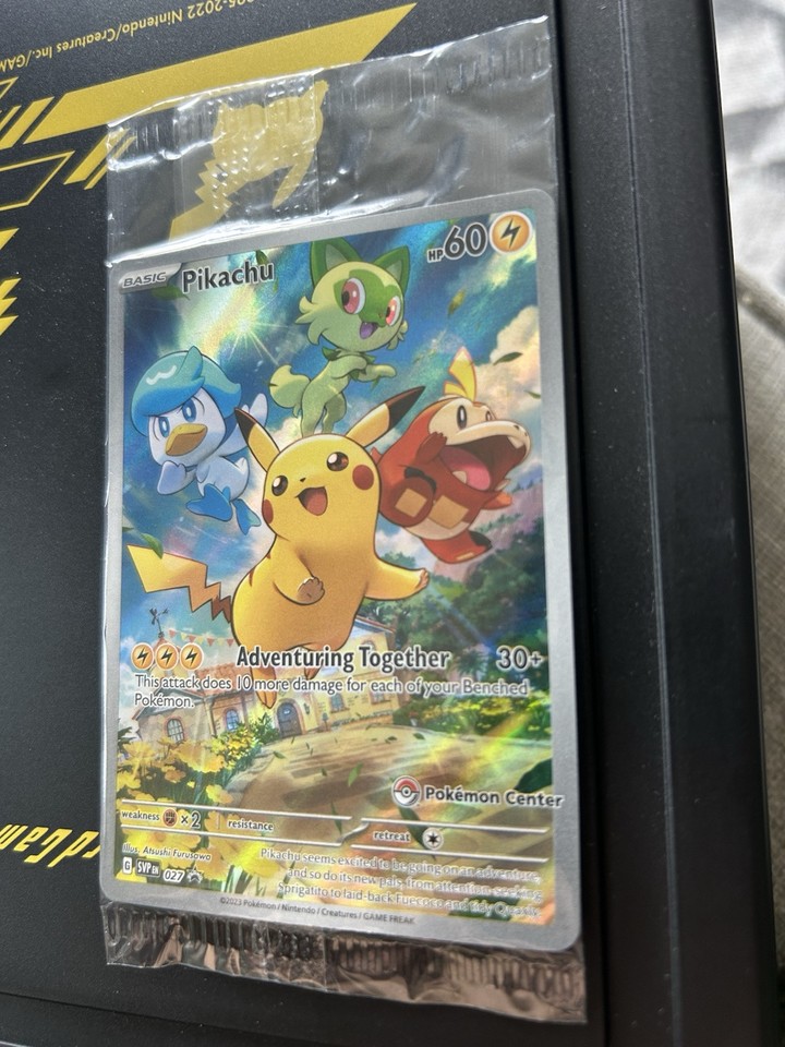 Sealed Pikachu - 027 (Pokemon Center Exclusive) Sv: Scarlet & Violet ...