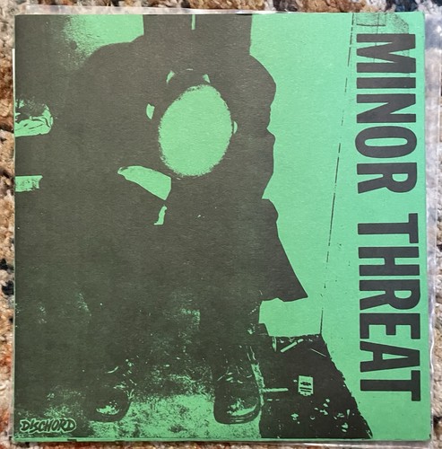 Minor Threat Filler 3rd Press Green Dischord insert AWESOME SHAPE ...