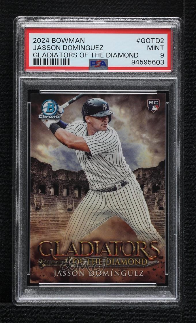 2024 Bowman Gladiators of the Diamond Jasson Dominguez PSA 9 MINT ...