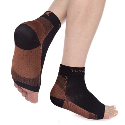 Thx4 Copper Compression Recovery Foot Sleeves for Men&Women, Copper ...