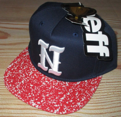MENS NEFF BLUE RED HAT SNAPBACK ADJUSTABLE CAP ONE SIZE | eBay