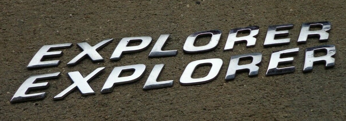 Ford Explorer emblem letters set badge decal logo symbol OEM Genuine ...